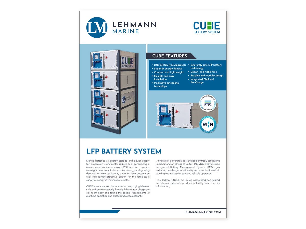 CUBE Battery System - Lehmann Marine : en